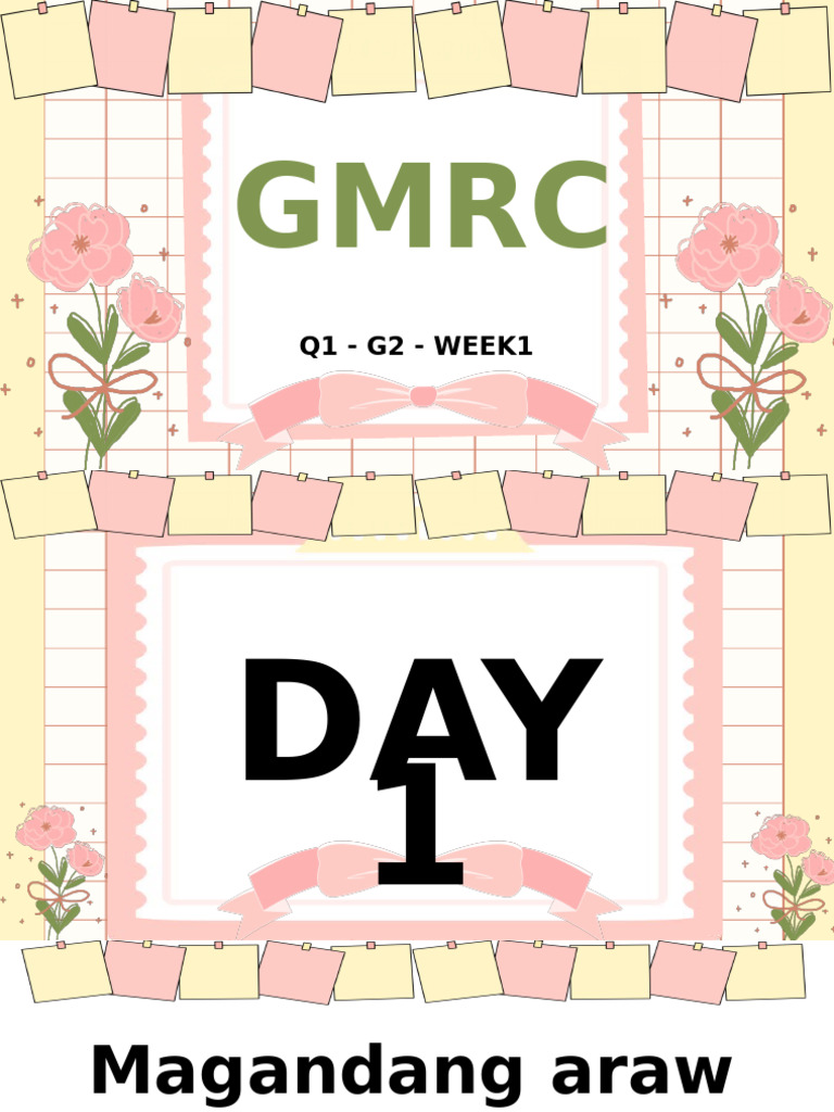 Week1 GMRC | PDF