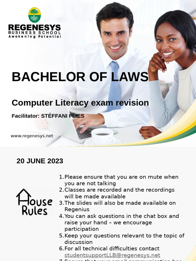 Computer Literacy Exam Revision Guide | PDF | Microsoft Excel ...
