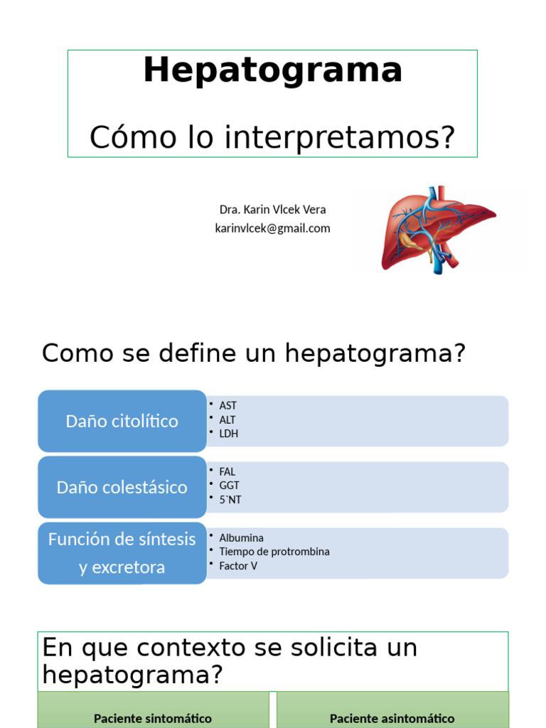 Hepatograma | PDF | Transaminasa | Hepatitis