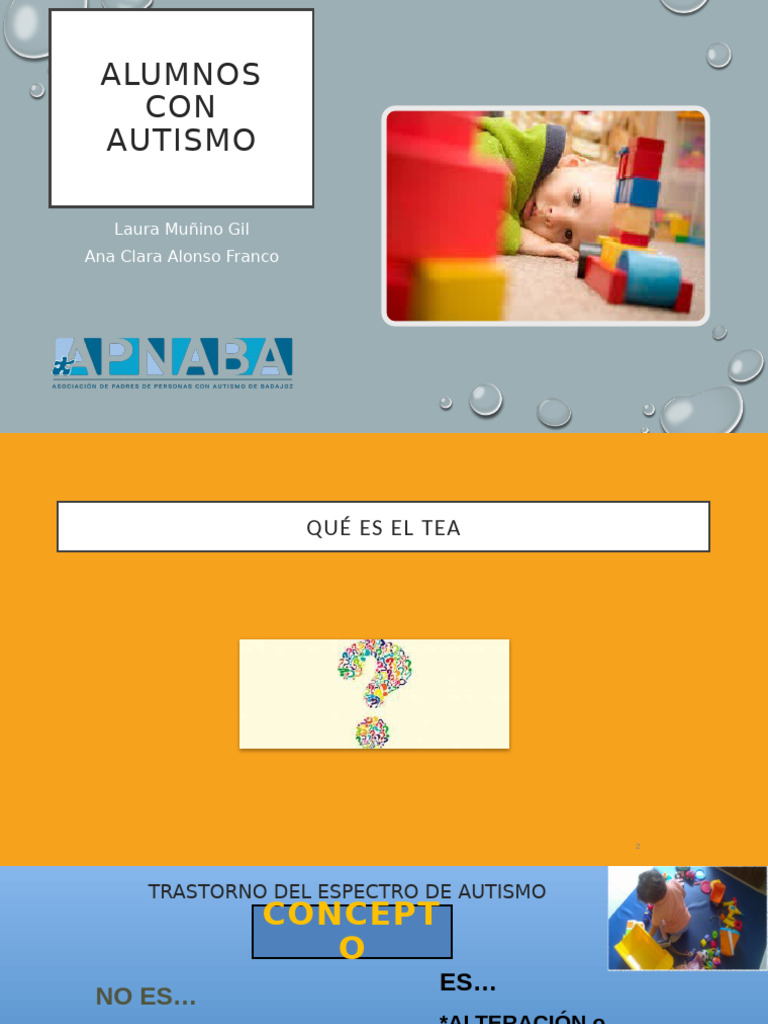 Alumnos Con TEA | PDF | Autismo | Sicología