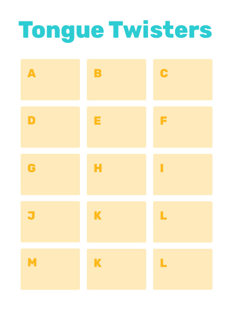 Big Wee Read Activity Tongue Twisters | PDF