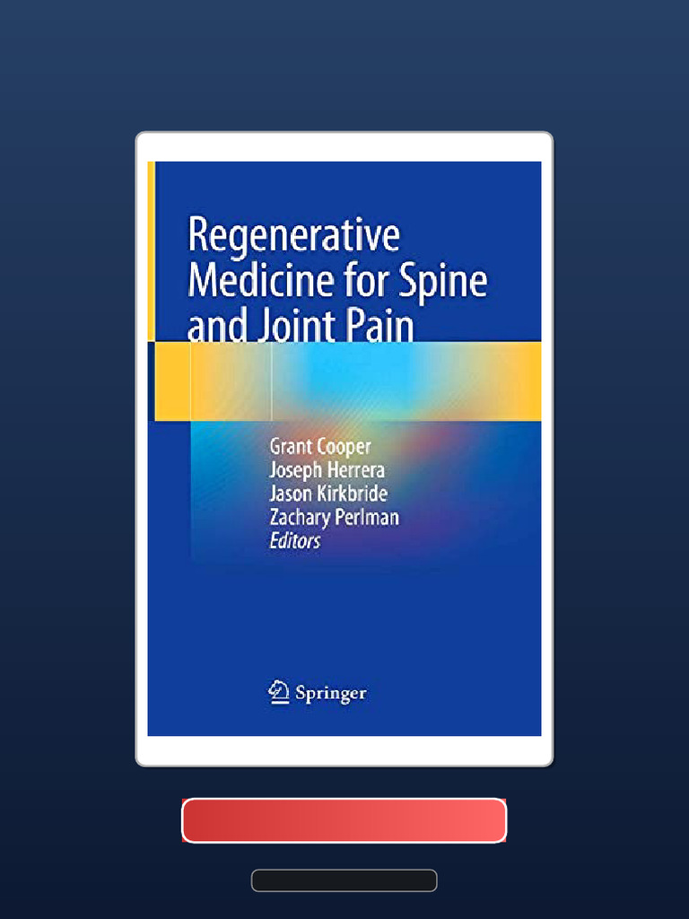 Complete Bundle Regenerative Medicine For Spine and Joint Pain Ebook ...