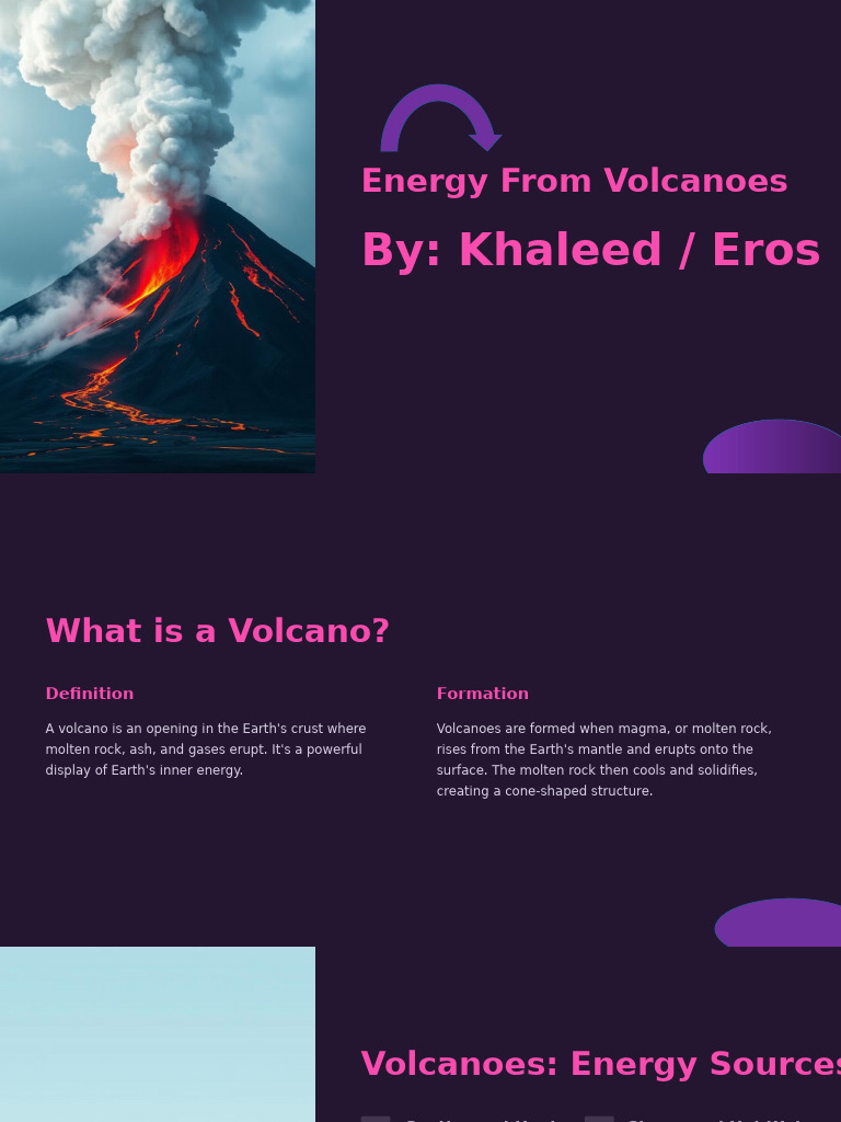 Energy From Volcanoes 3 | PDF | Geothermal Energy | Energy Development