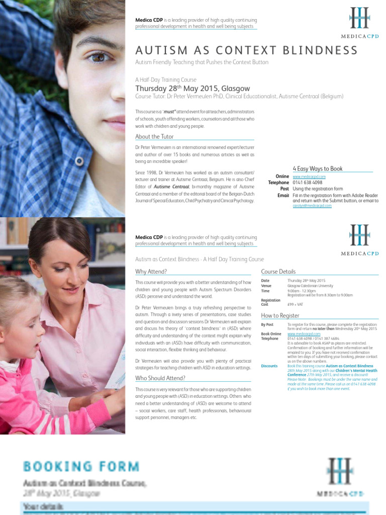 Autism As Context Blindness 28-05-15 | PDF | Autism | Payments