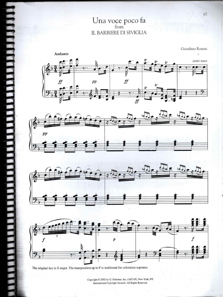 Una Voce Poco Fa | PDF