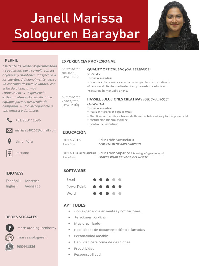 Cv-Janell Marissa Sologuren | PDF