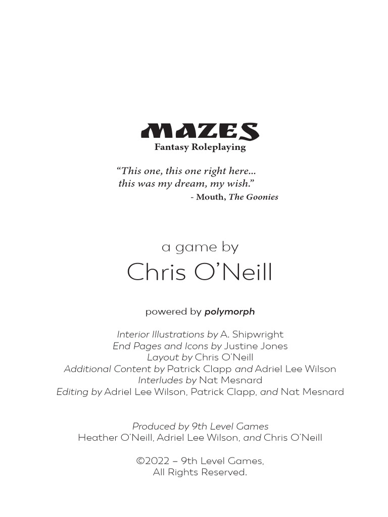 Mazes HC | PDF | Role Playing Games | Magician (Fantasy)