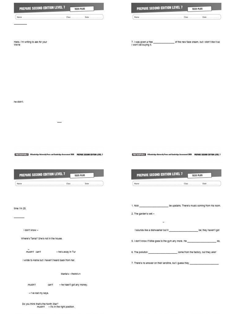 B2!15!16 Without Answers A | PDF | Adverb | Linguistic Typology
