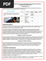 Informe - Feria Eureka 2025 - Modelo Proyecto de Indagación y ...