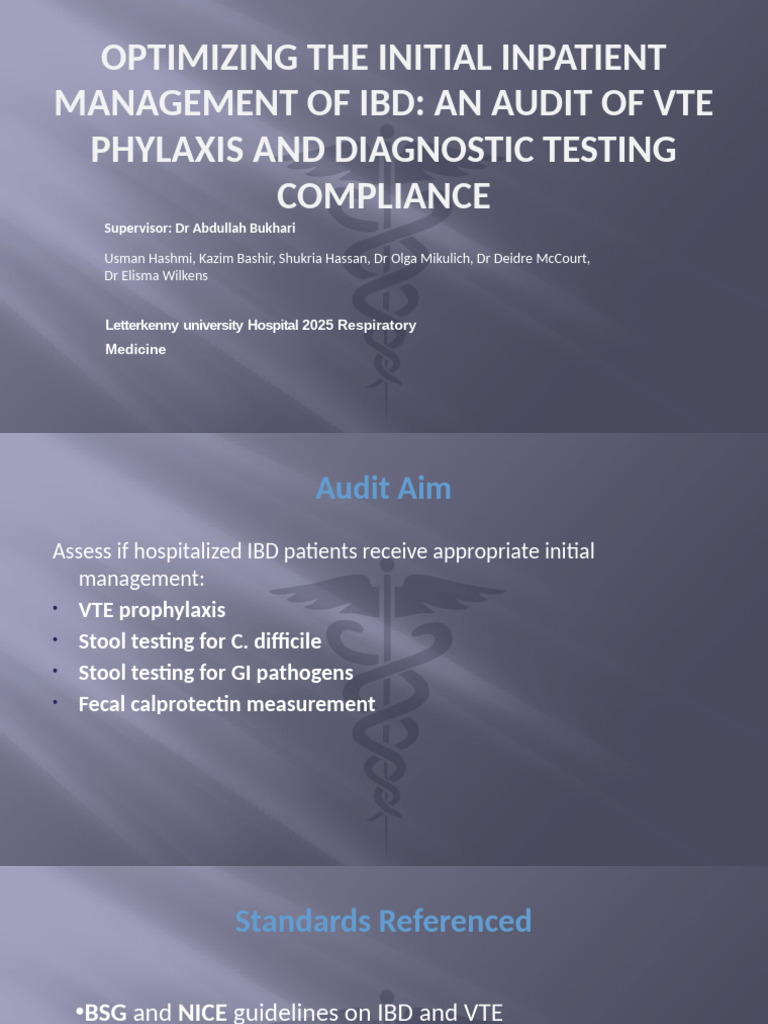 Optimizing The Initial Inpatient Management of Ibd | PDF | Inflammatory ...