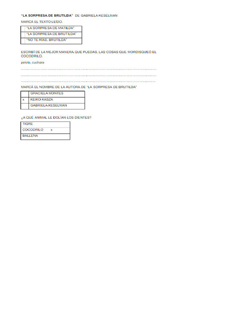 La Sorpresa de Brutilda | PDF