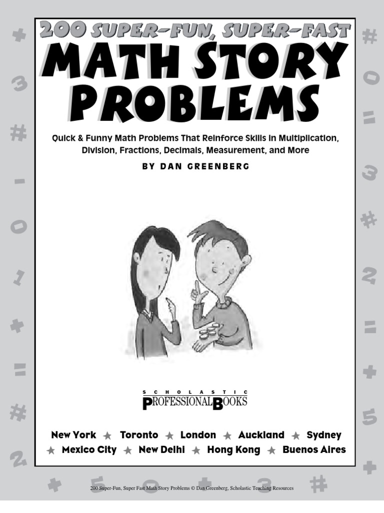 200 Super-Fun Super-Fast Math Story Problems | PDF | National Council ...
