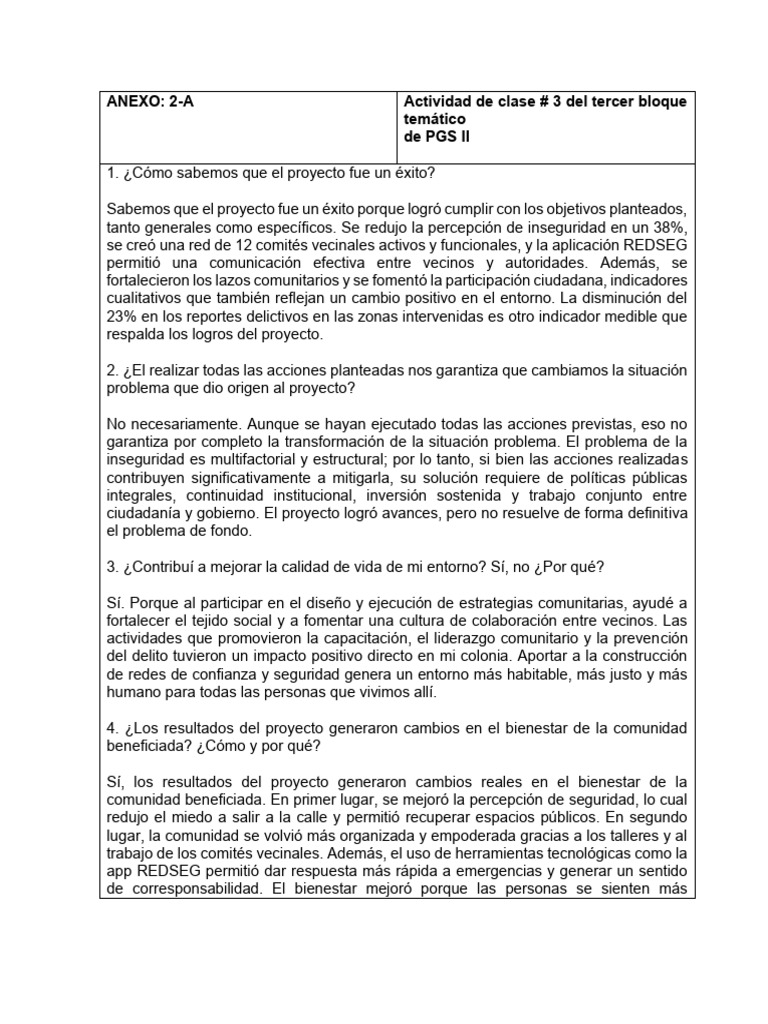 GS 1 | PDF | Valores | Prevención del crimen