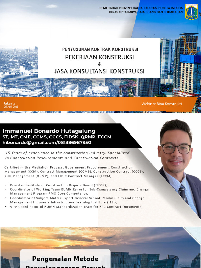 Pengenalan Kontrak Konstruksi | PDF