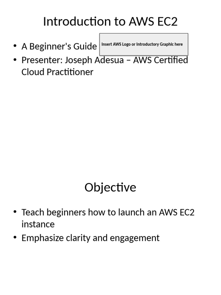 Introduction To AWS EC2 With Image Placeholders | PDF | Cloud Computing | Amazon Web Services