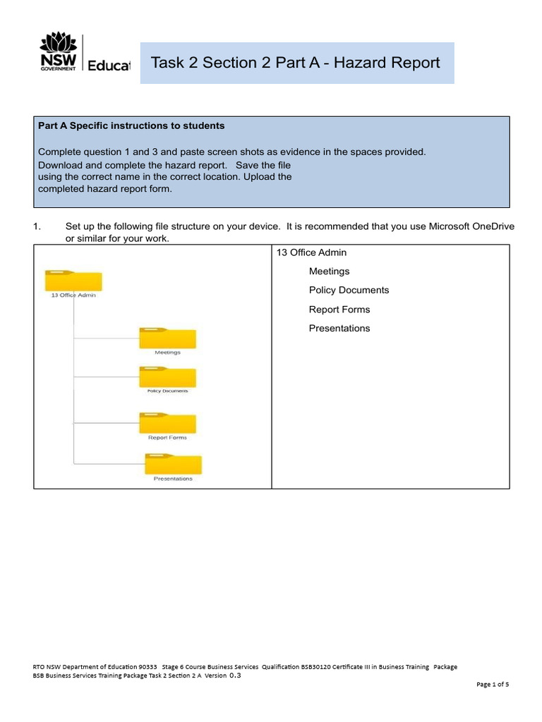 Task 2 Section 2 Part A - Hazard Report Cluster 2 | PDF