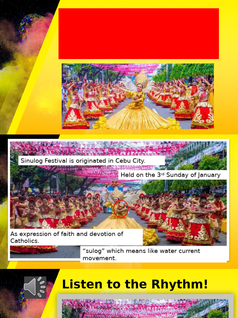 Sinulog Festival Dance Steps Guide | PDF | Dances | Rhythm