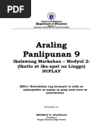 Ap9 - q2 - m2 - Konsepto at Mga Salik NG Supply - v2 | PDF