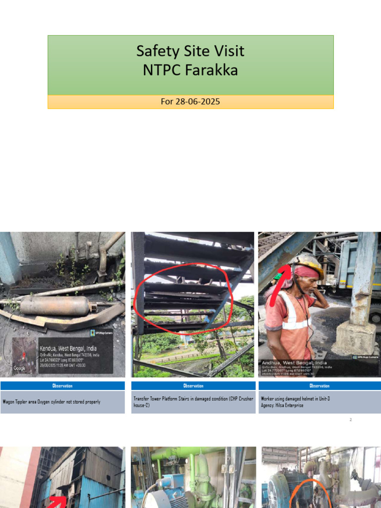 Safety Site Visit 28.06.2025 | PDF