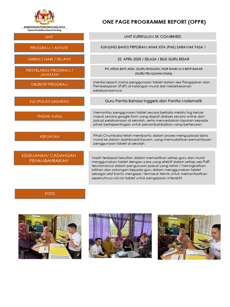 Oppr Kunjung Bantu Fasa 1 22 April 2025 | PDF