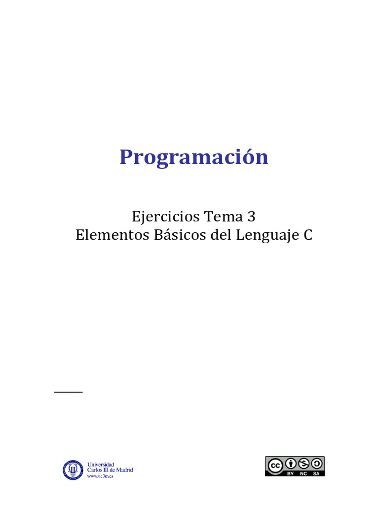 Ejercicios T3 P2 Enunciados | PDF | Variable (informática) | Programación de computadoras