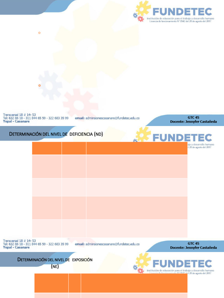 Actualizacion Tablas NR GTC 45 | PDF