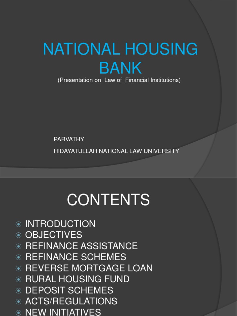National Housing Bank | PDF