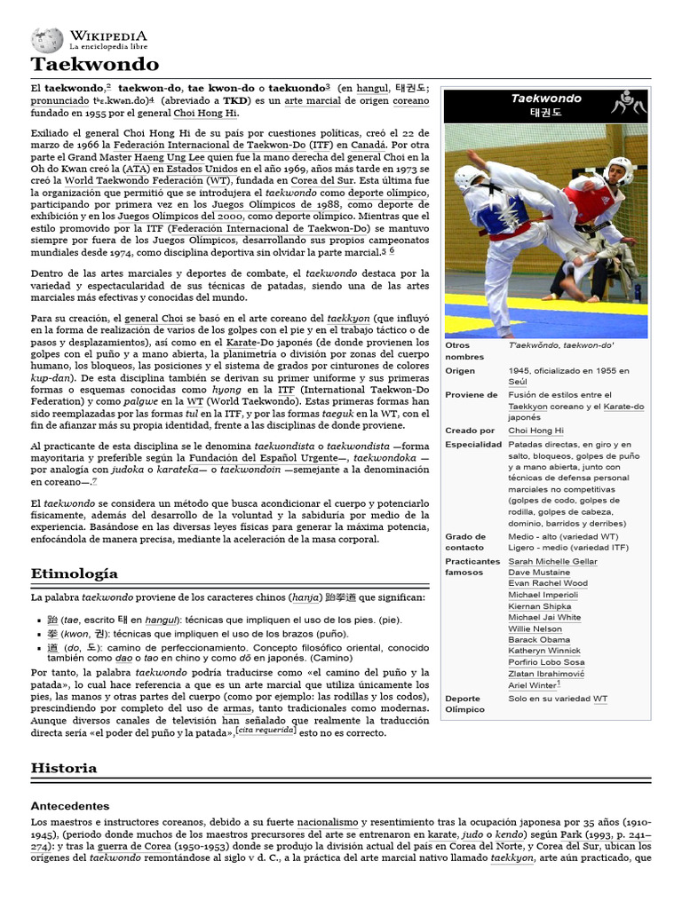 Taekwondo | PDF | Taekwondo | Kárate