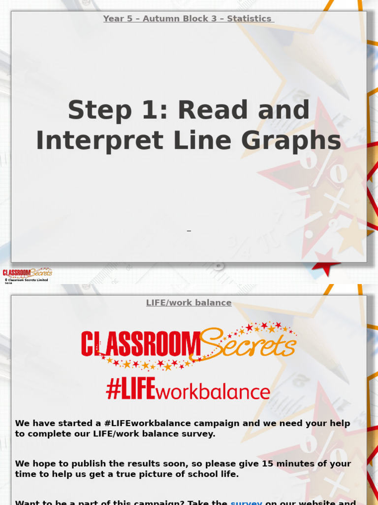 Year 5 Maths Day 4 PPT Read and Interpret Line Graphs | PDF