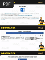 Atalhos de Teclado no Word | PDF | Janela (informática) | Atalho de teclado