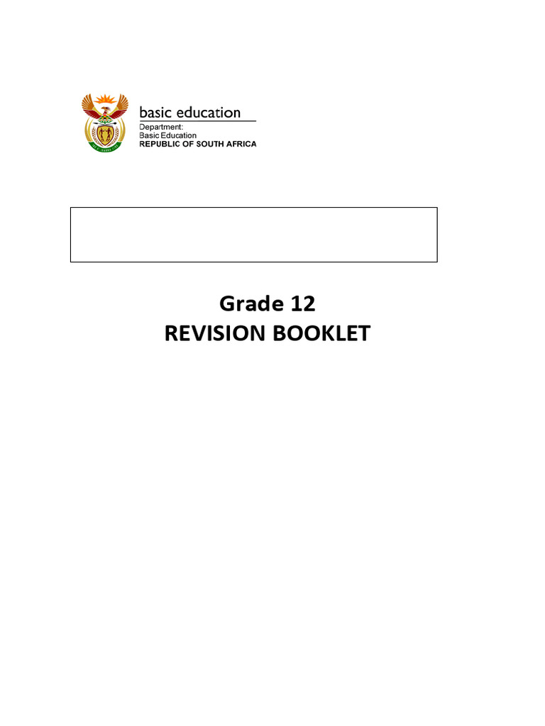Grade 12 Mathematics Revision Guide | PDF | Quadratic Equation ...