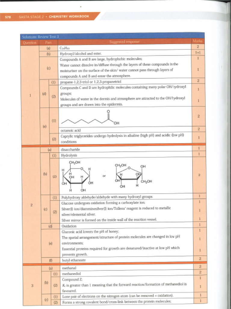 Topic 3 Practice Test 1 ANSWERS SASTA Book | PDF