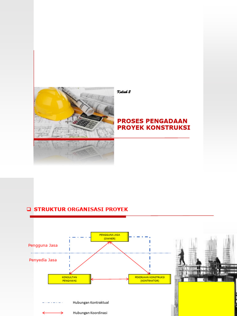 Kuliah - 2b - Proses Pengadaan Proyek Konstruksi. | PDF