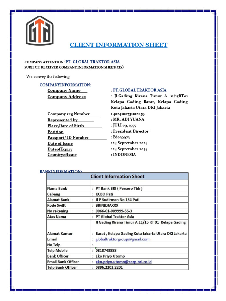 Cis - PT - Global Traktor Asia April 2025 | PDF