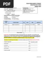 Dual Enrollment Form | PDF