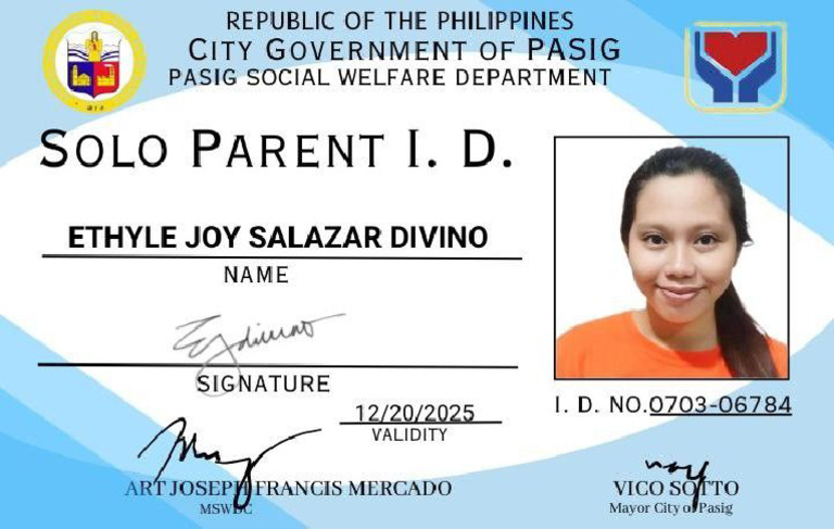 Solo Parents Id | PDF