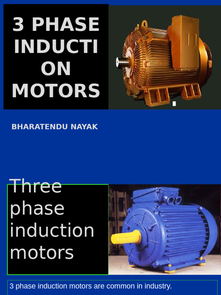 Types of 3 Phase Induction Motors | PDF | Electric Motor | Electromagnetism