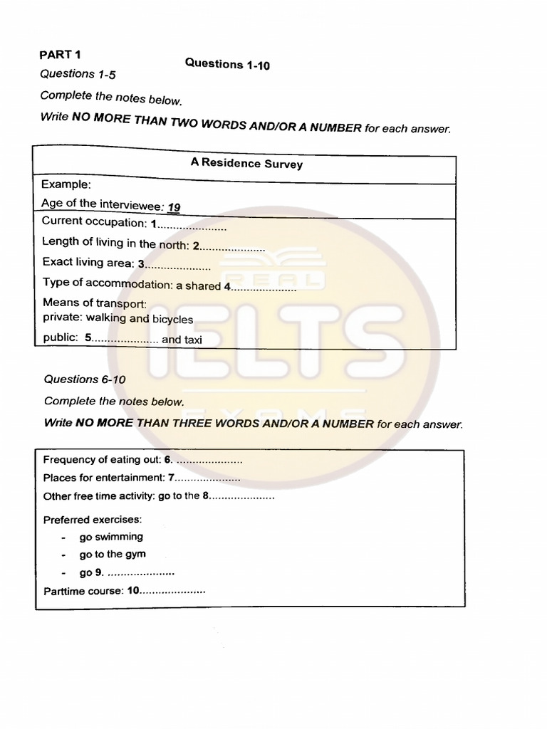 Listening Test 6 | PDF