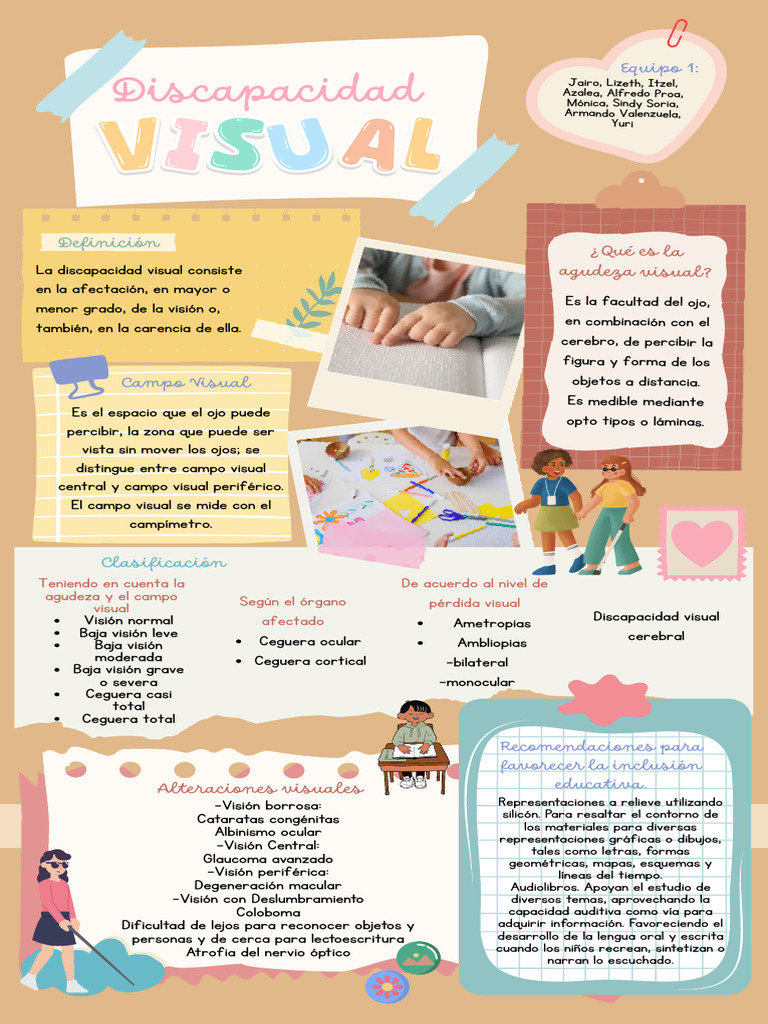 Tipos de ceguera y discapacidad visual | PDF | Percepción visual ...