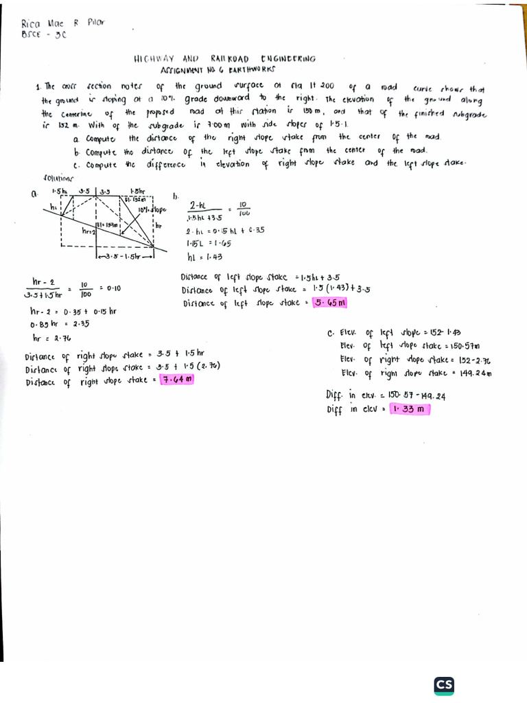 Pilar Bsce-3c Highway Engineering | PDF