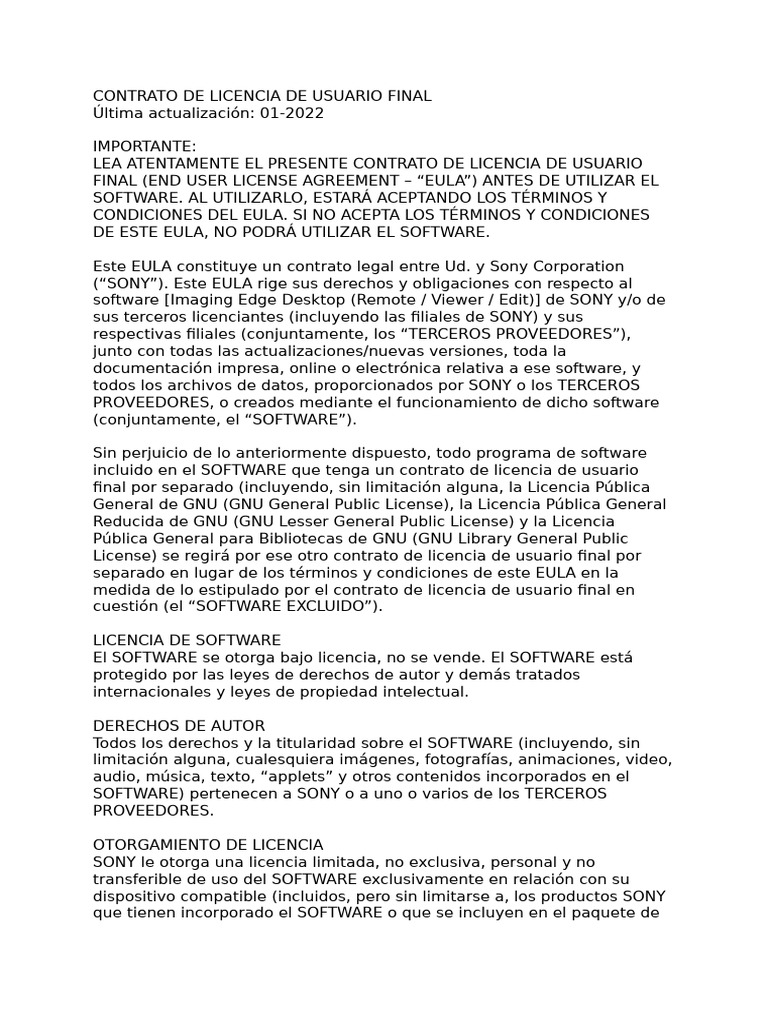 EULA Ar | PDF | Software | Internet