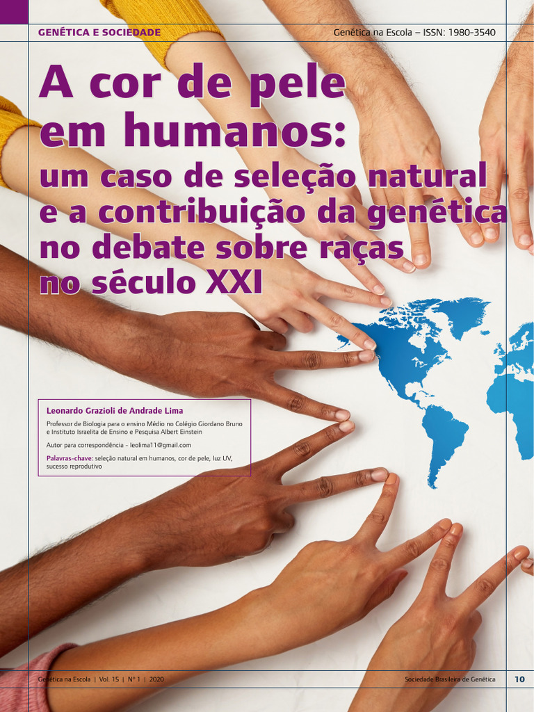 A Cor Da Pele em Humanos GNE 2020 v+15+n1+ | PDF | Raça (categorização ...