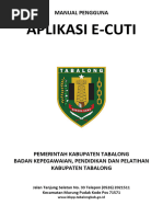 Panduan Aplikasi E-Cuti ASN Sumut | PDF