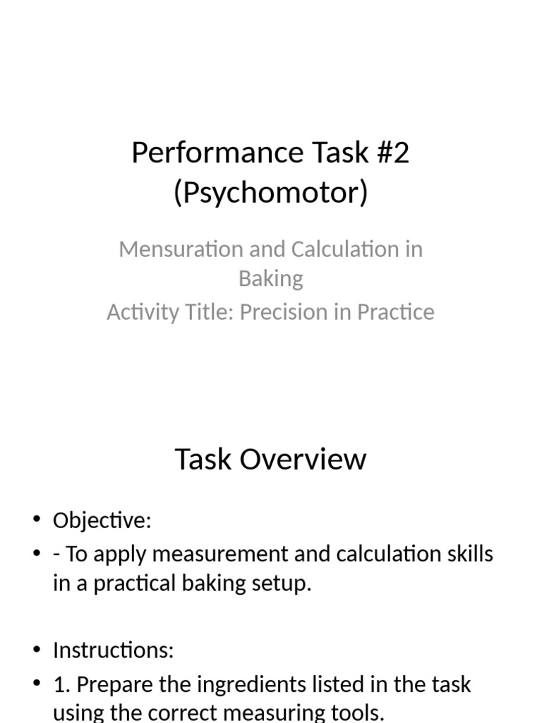 Performance Task 2 Precision in Practice | PDF