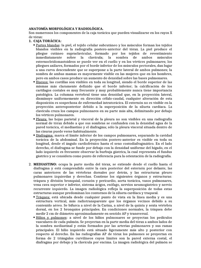 RX Normal de Torax | PDF | Tórax | Pulmón