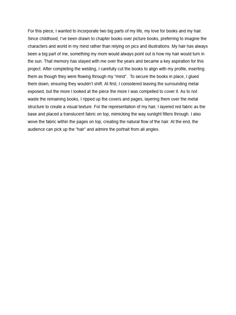 Expressive Self Portrait | PDF