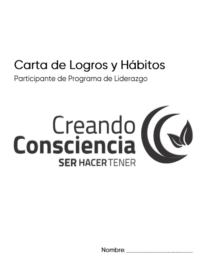 Carta de Logros y Hábitos | PDF