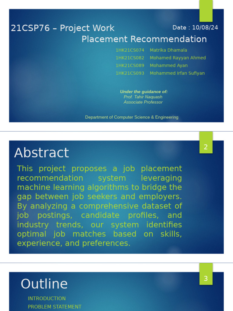 Job Placement Recommendation System | PDF | Résumé | Information Technology