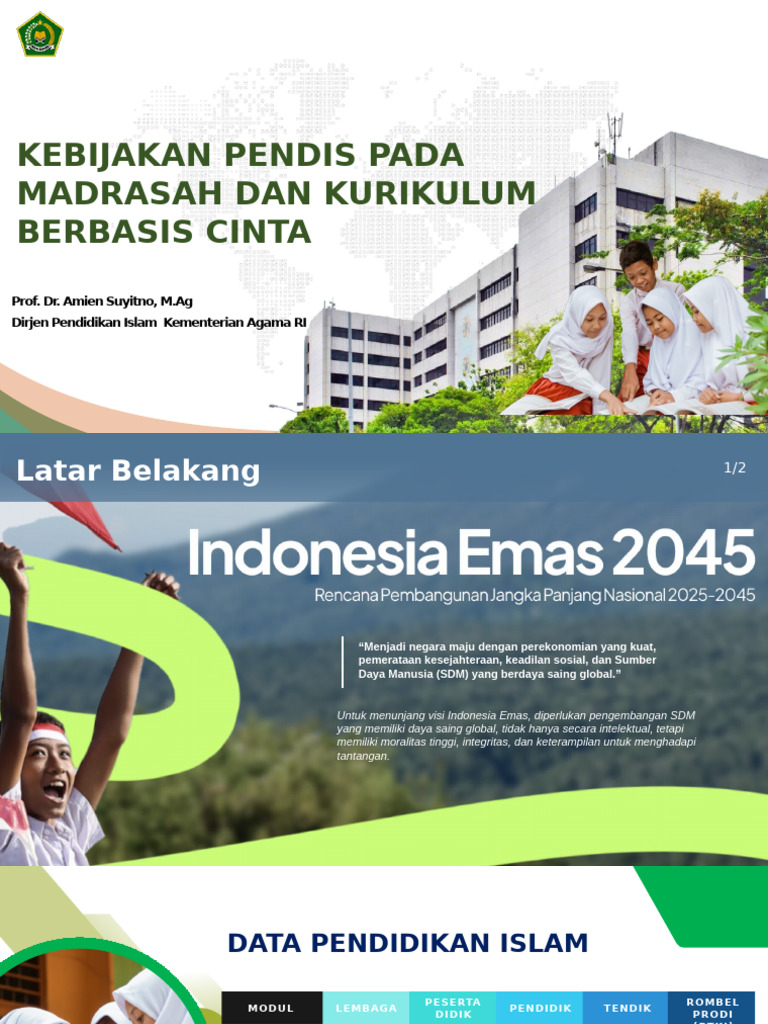 Dirjen Pendis - Kebijakan Madrasah Dan KBC | PDF