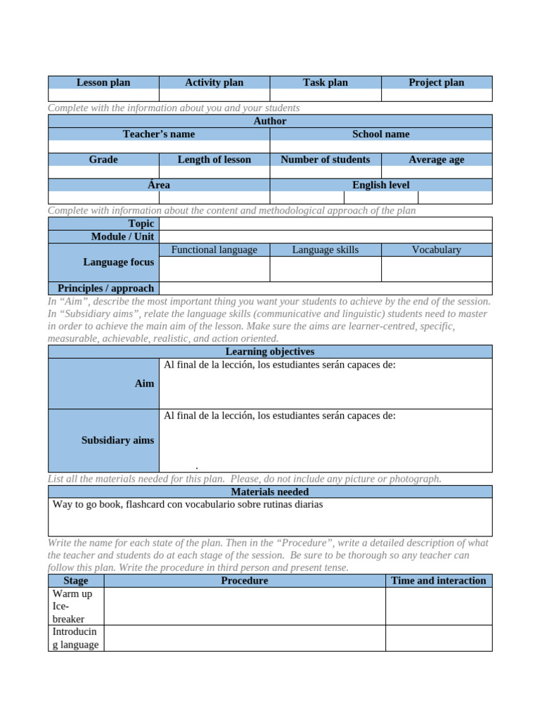 Alvaro Hernandez Lesson Plan | PDF